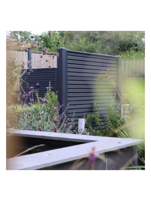 DuraPost® 6Ft Urban Slatted Composite Boards Anthracite grey | Griggs Agri