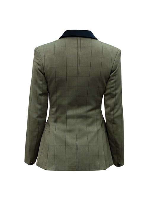 Equetech Bellingham Stretch Deluxe Tweed Riding Jacket Green | Griggs ...