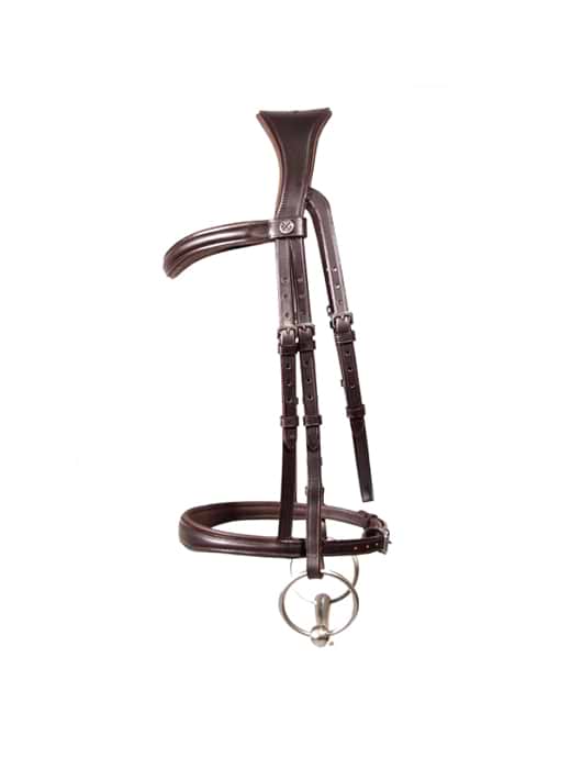 Henry James Saddlery Cavesson Bridle Havana Brown | Griggs Equestrian
