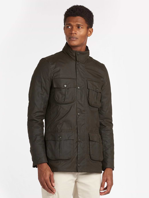Barbour Men's Corbridge Wax Jacket Olive