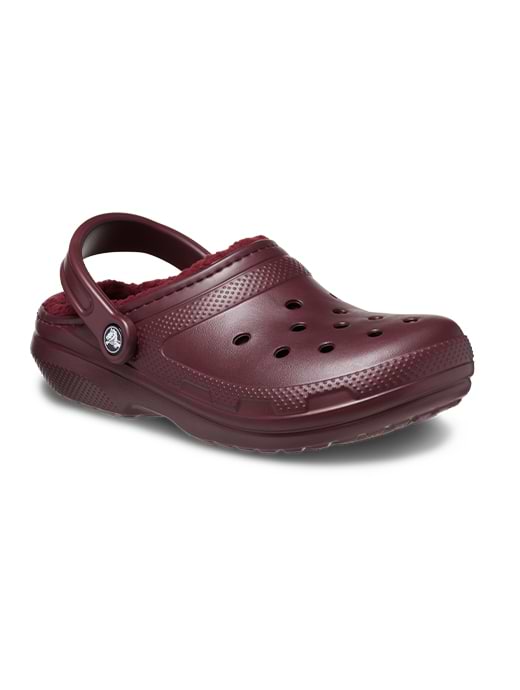 Crocs Unisex Classic Lined Clog Dark Cherry