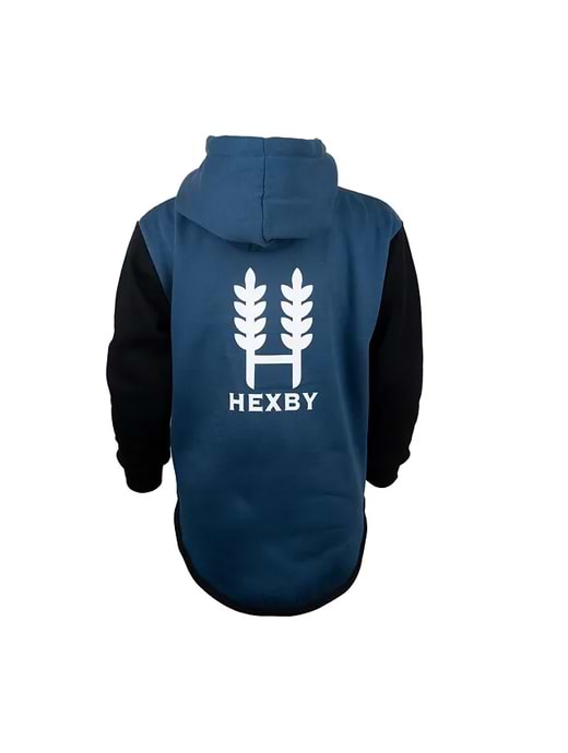Hexby Kids Mullet Shearing Hoodie Blue/Yellow