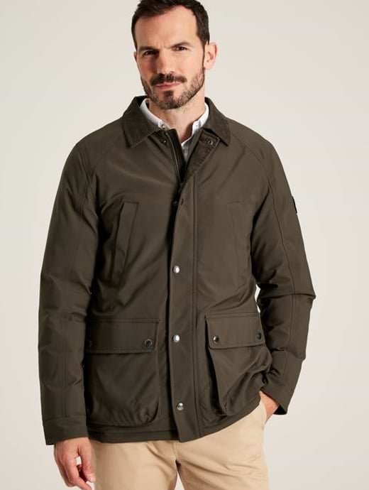 Joules Men's Arbury Multipocket Waterproof Jacket Brown