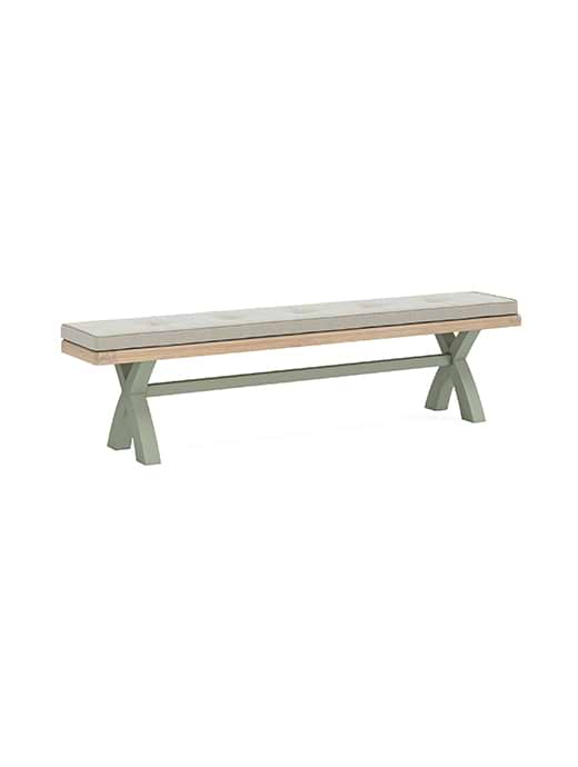 Salcombe Cross Leg Bench Without Cushion