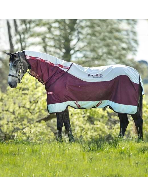 Horseware Rambo Summer Series Rug Burgundy | Griggs Equestrian