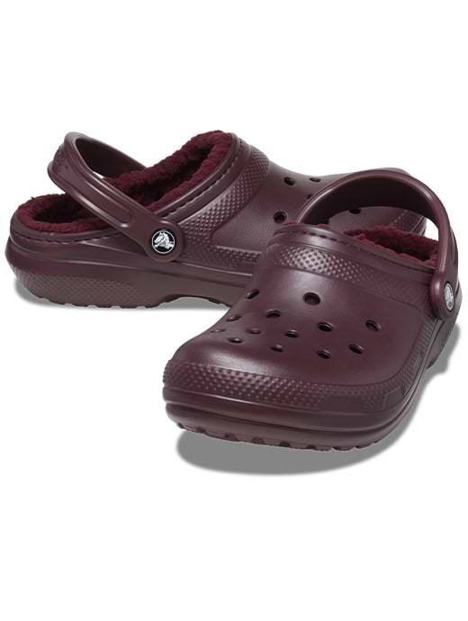 Crocs Unisex Classic Lined Clog Dark Cherry