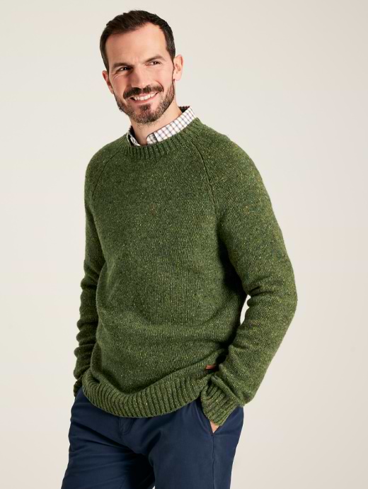Joules Men's Glenbay Crew Neck Jumper Green