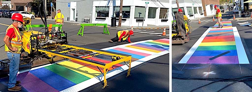 ‘Rainbow Crosswalk,’ permanent symbol of inclusion, installed downtown ...