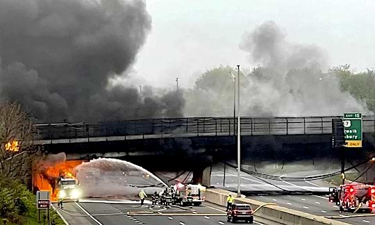 Feds grant $3M to support I-95 repairs after fiery crash | Westport Journal