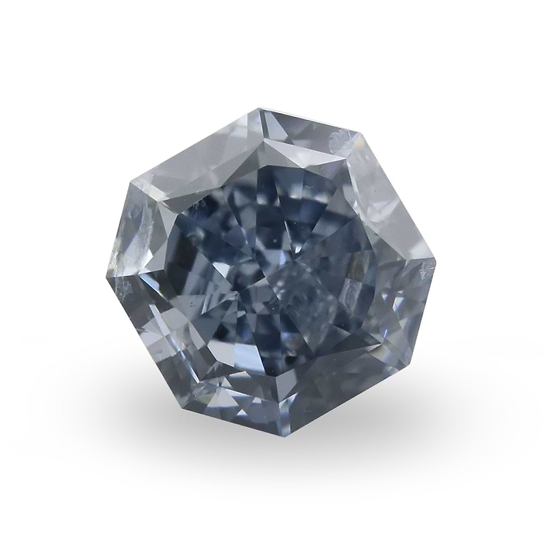 0.31 carat, Fancy Intense Blue Diamond, Radiant Shape, I1 Clarity, GIA ...