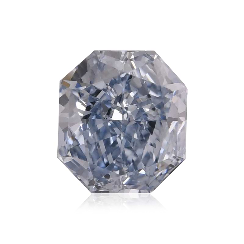 0.74 carat, Fancy Intense Blue Diamond, Radiant Shape, VS1 Clarity, GIA ...