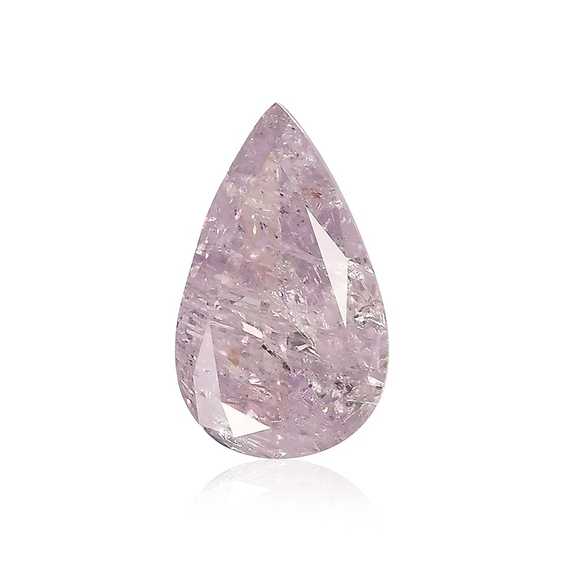 2.01 carat, Fancy Pink Purple Diamond, Pear Shape, (I3) Clarity, GIA ...