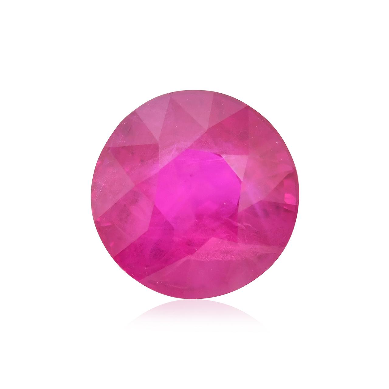 3.00 carat, Red, Burmese Ruby, Round Shape, CD, SKU 489647