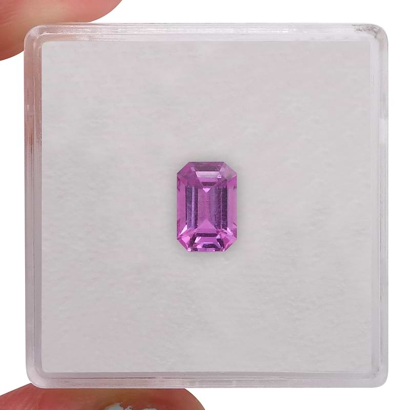 1.12 carat, Pink, Sapphire, Emerald Shape, SKU 531029