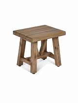 Chilford Solid Wood Stool Side Table | Garden Trading