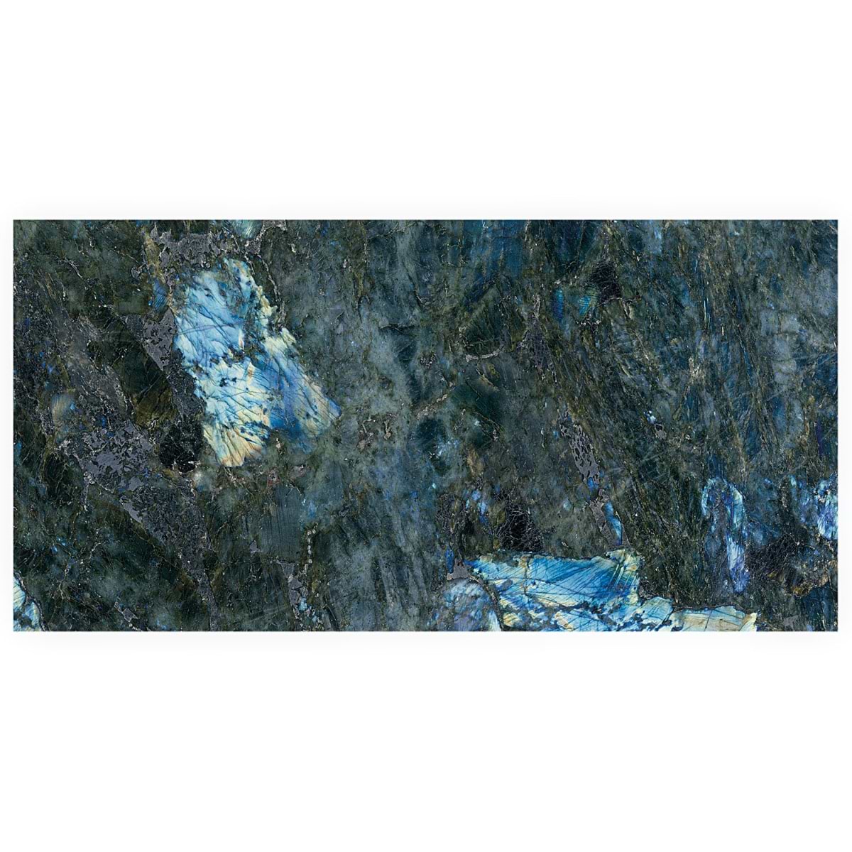 Jewel Onyx Labradorite Blue 24x48 Polished Porcelain Tile | Tilebar.com