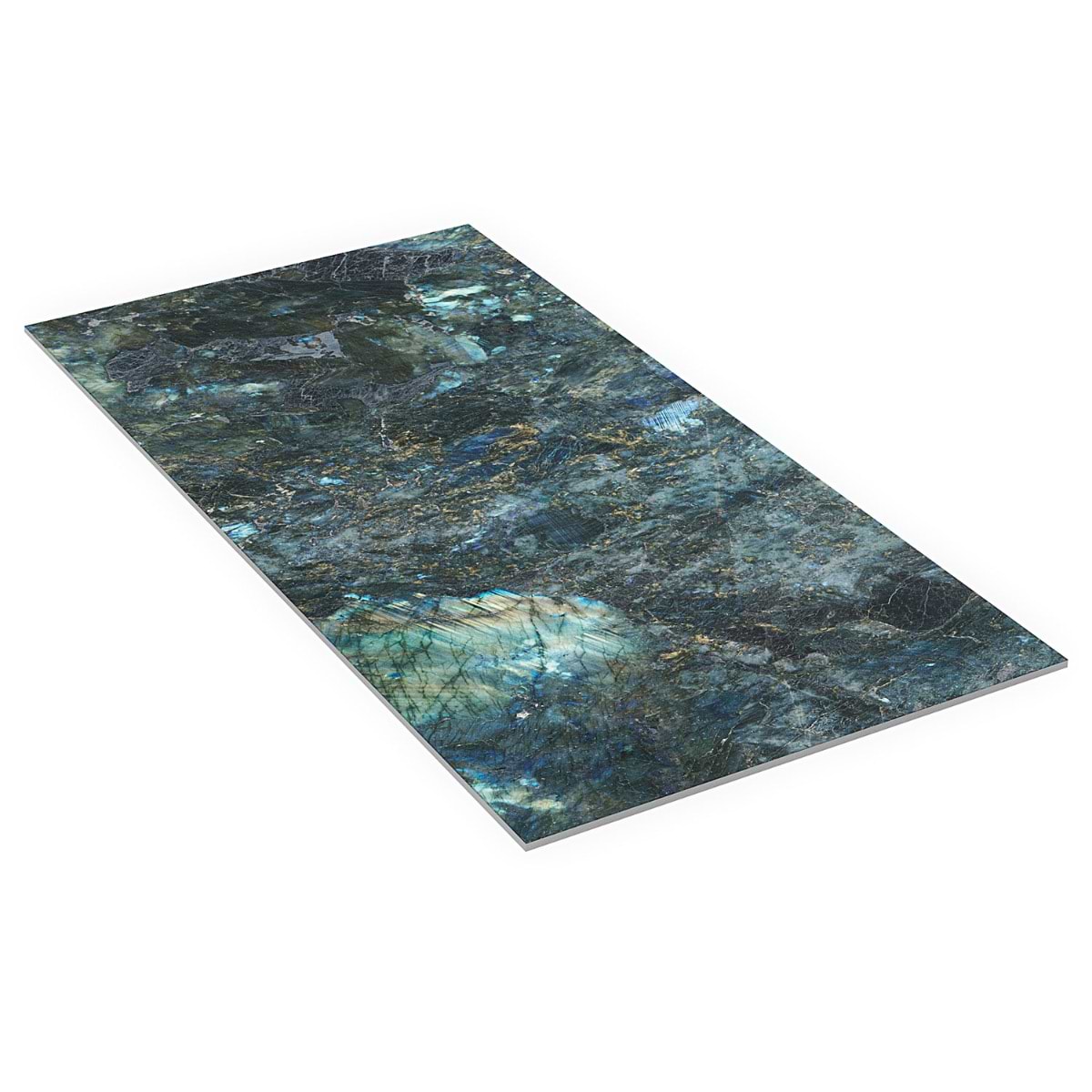 Jewel Onyx Labradorite Blue 24x48 Polished Porcelain Tile | Tilebar.com