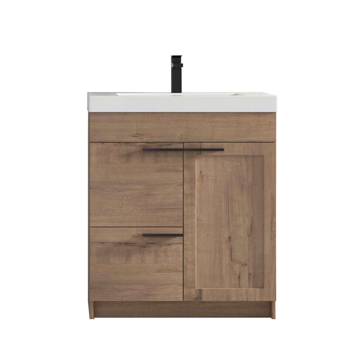 Mona Classic Oak 30 Inch Bathroom Vanity | TileBar.com