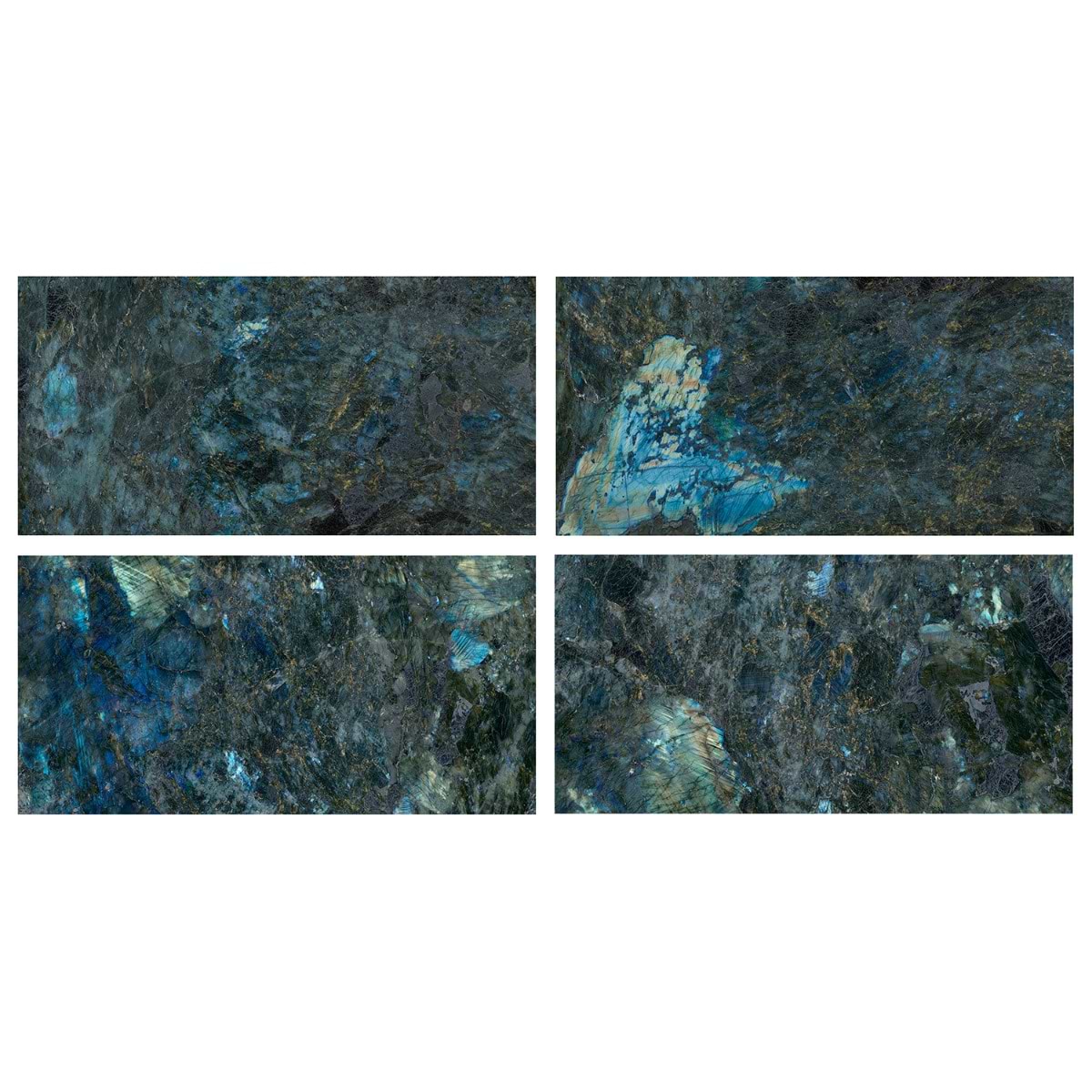 Jewel Onyx Labradorite Blue 24x48 Polished Porcelain Tile | Tilebar.com