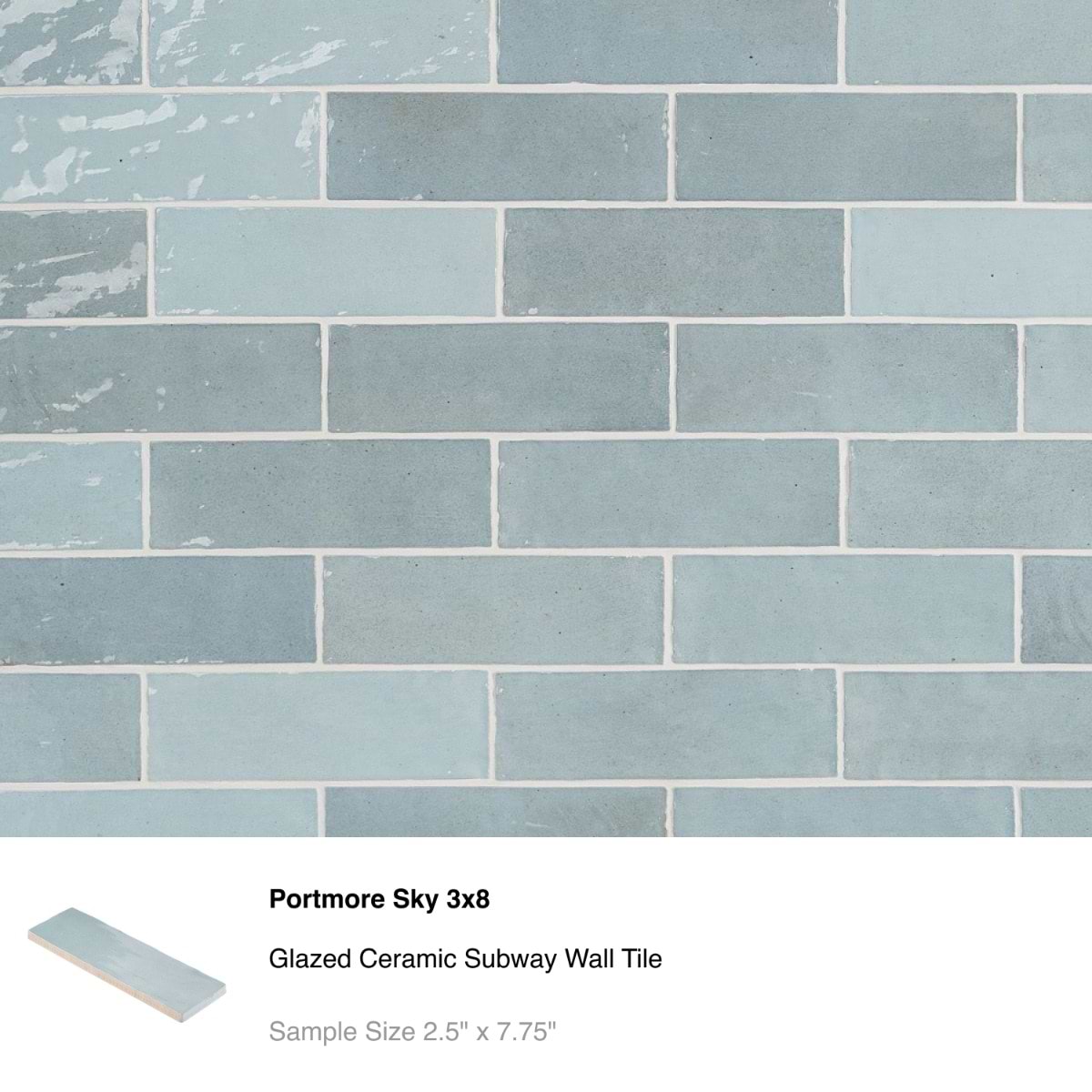 Top Selling Blue Subway Tile Sample Pack of 5 | TileBar.com