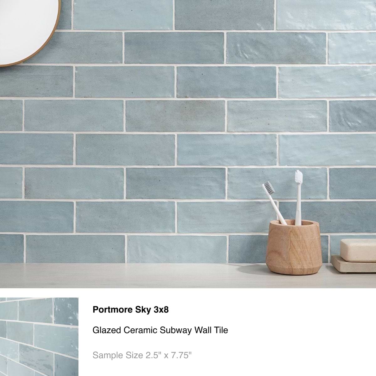 Top Selling Blue Subway Tile Sample Pack of 5 | TileBar.com