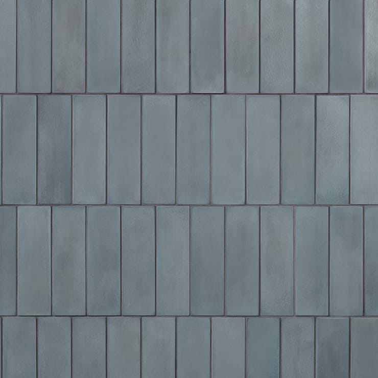 Buy Color One Teal Blue 2x8 Matte Cement Tile | TileBar.com