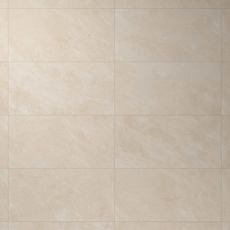 Era Crema Beige 12x24 Limestone Look Matte Porcelain Tile | Tilebar.com