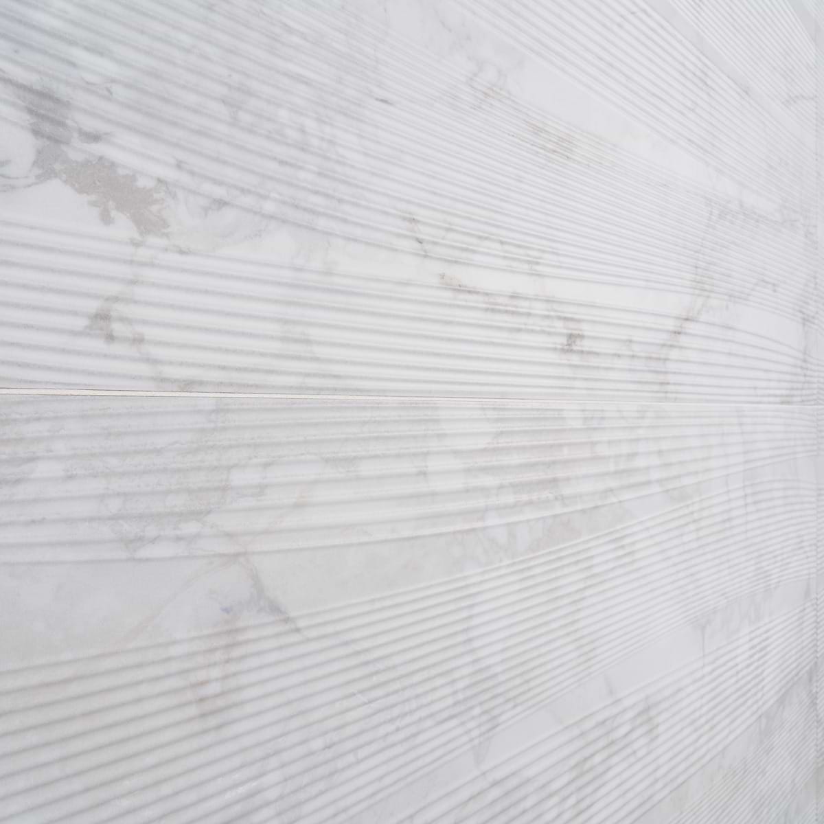 Autograph Vibe Caldia Oro White 24x48 3D Textured Marble Look Matte ...