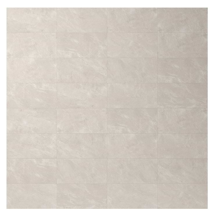 Era Linen White 12x24 Limestone Look Matte Porcelain Tile | Tilebar.com