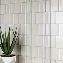 Kinro Snow White 6x6 3D Polished Porcelain Tile | Tilebar.com